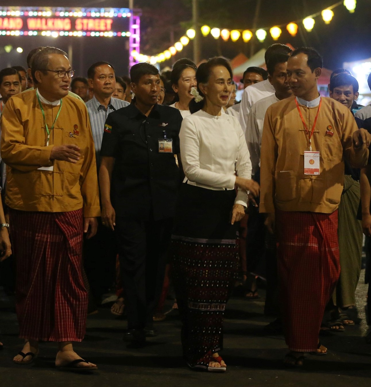 Viewing Stand Walking Street in Mawlamyine, Mon State