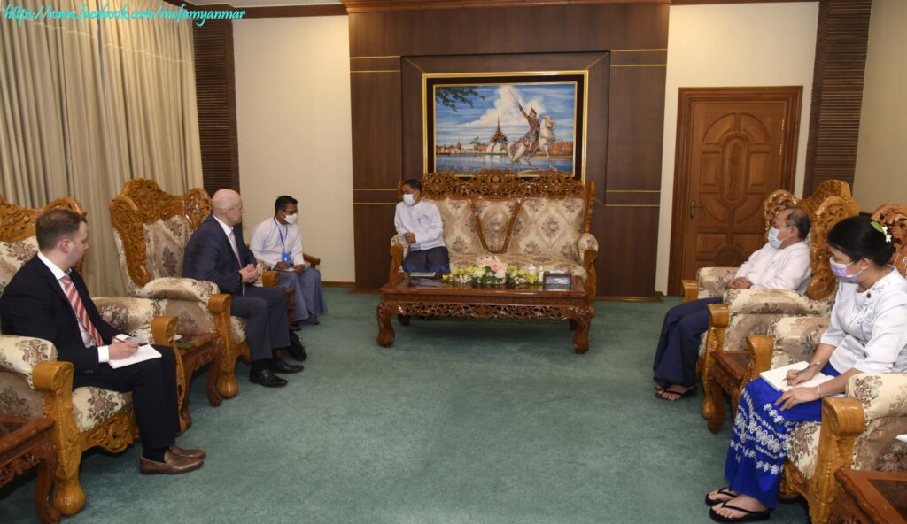 Union Minister for International Cooperation H.E. U Ko Ko Hlaing ...