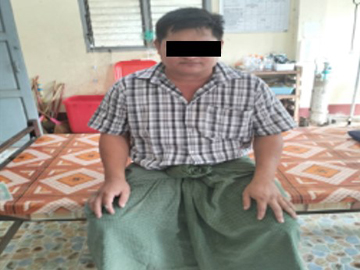 An innocent civilian was injured due to the drop bombs attack using a drone carried out by KNU ...